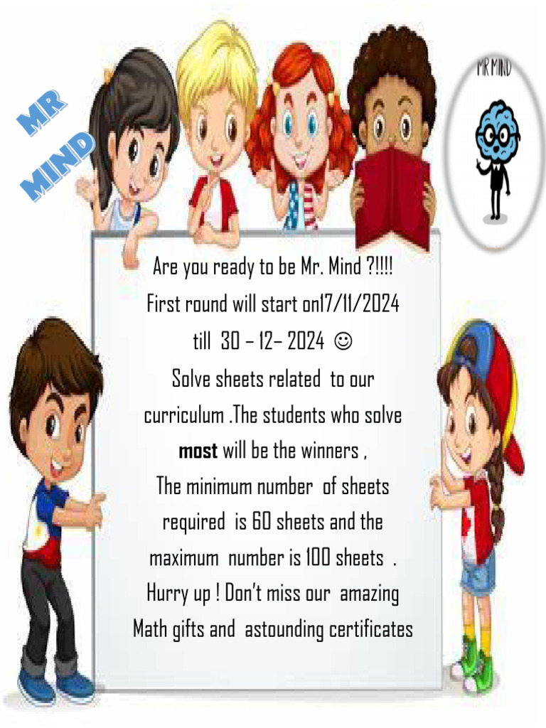Mr. Mind Math Challenge 2024 | PDF