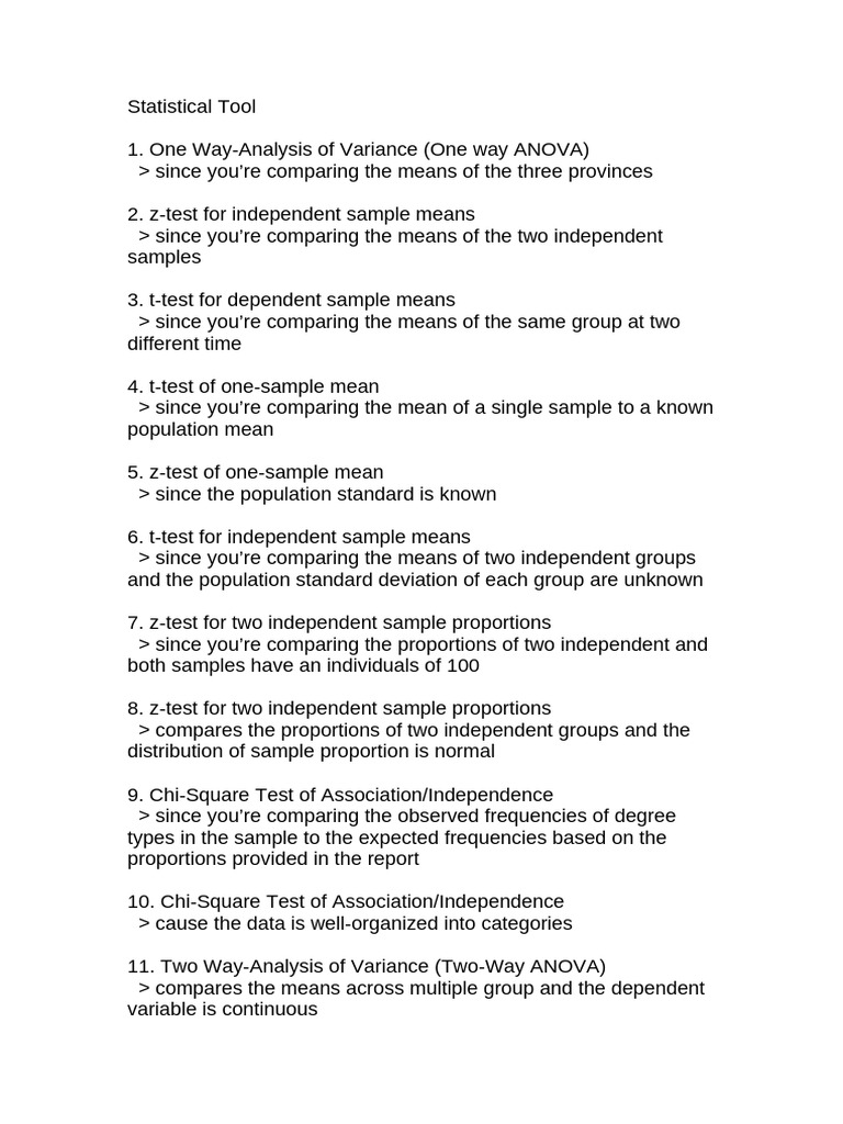 Acosta, Harvey A. - Statistical Tool | PDF