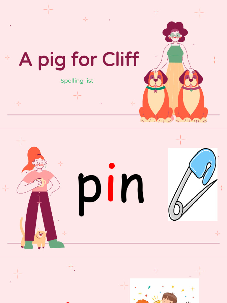 Spelling List 2 A Pig For Cliff | PDF | Cooking, Food & Wine | History