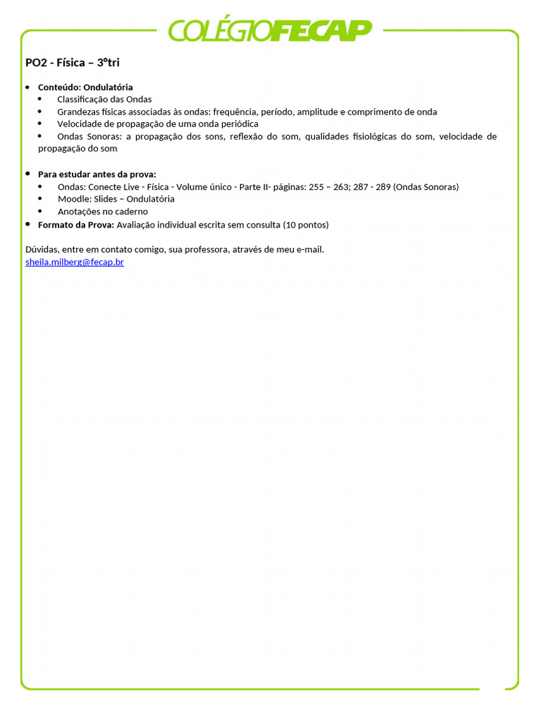 Roteiro PO2 3tri | PDF