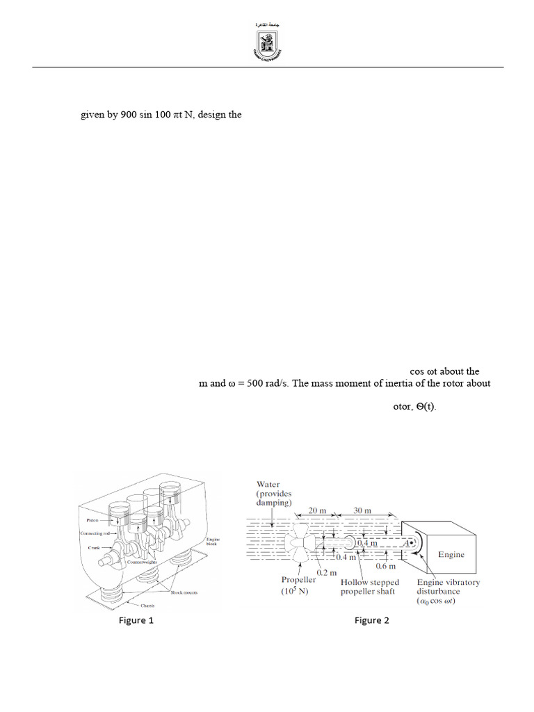 Mechanical Vibrations Problem Set 4 | PDF | Physical Quantities ...