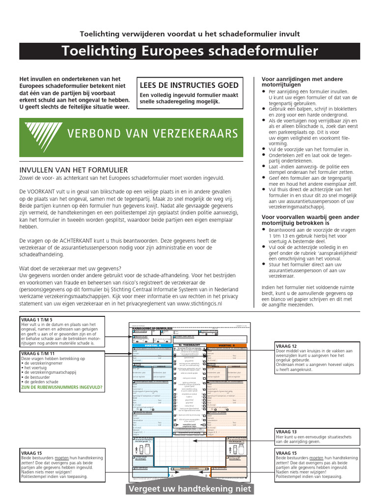 Europees Schadeformulier | PDF