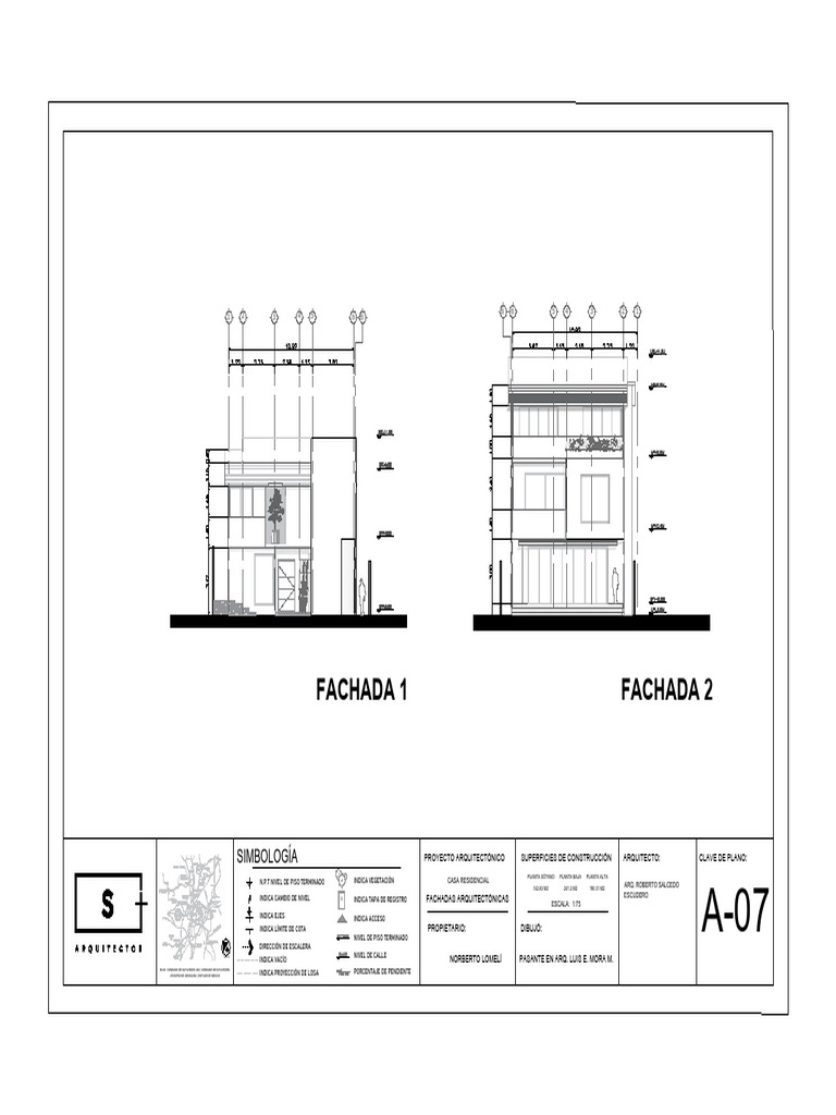 Fachada Principal y Posterior | PDF