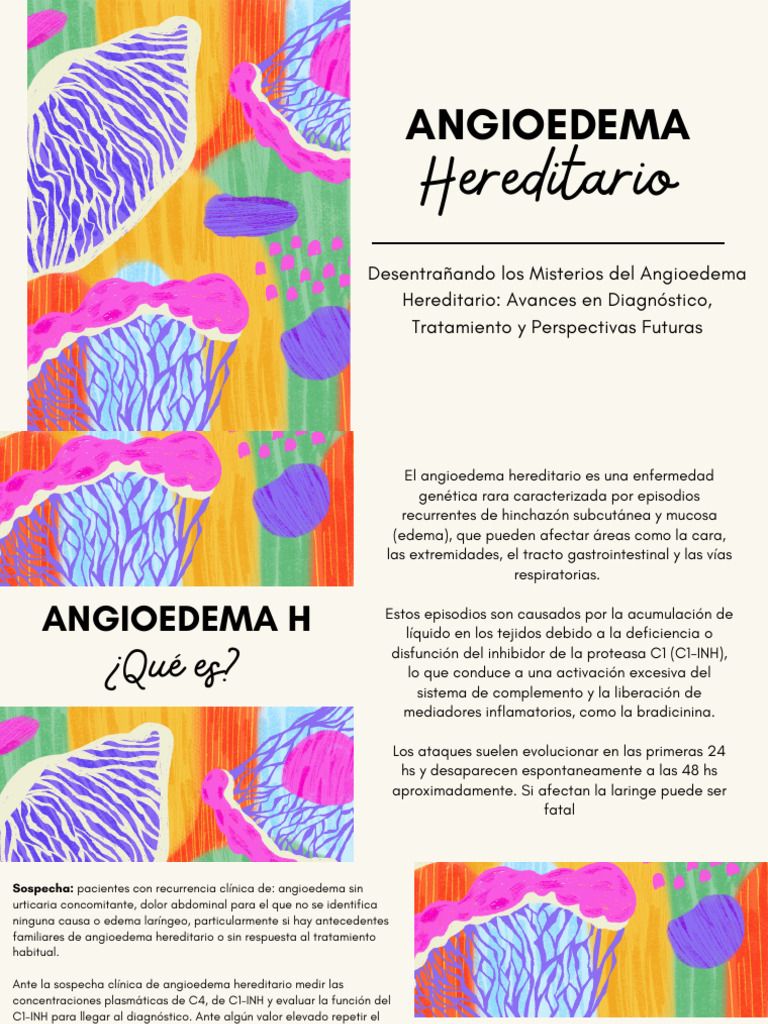 Avances en Angioedema Hereditario | PDF | Medicina CLINICA ...