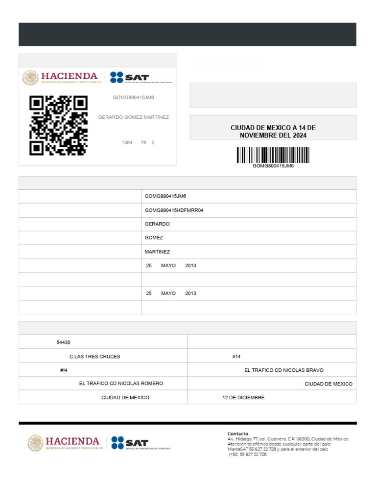 Constancia CDMX 2 | PDF | Gobierno