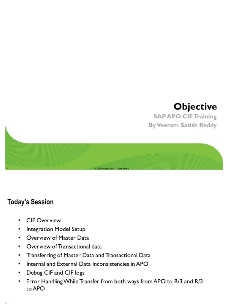 Sap Apo Cif Training | PDF | Information Technology | Computer Engineering