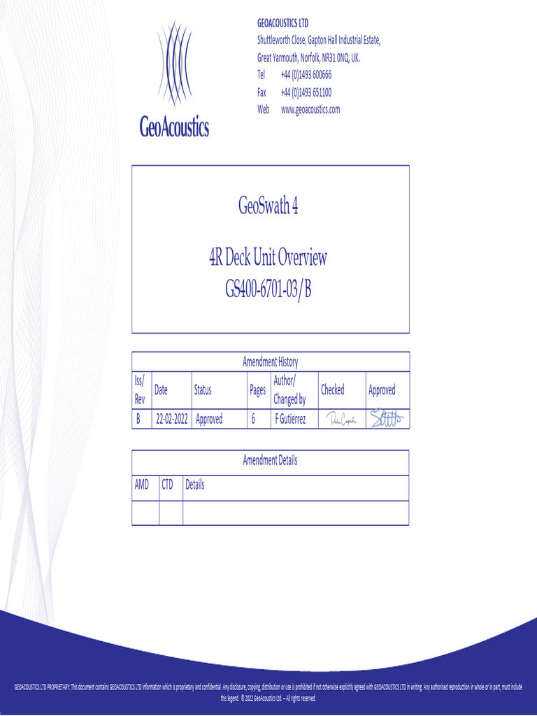 GS400-6701-03 - B (4R Deck Unit Overview) | PDF | Computer Hardware ...