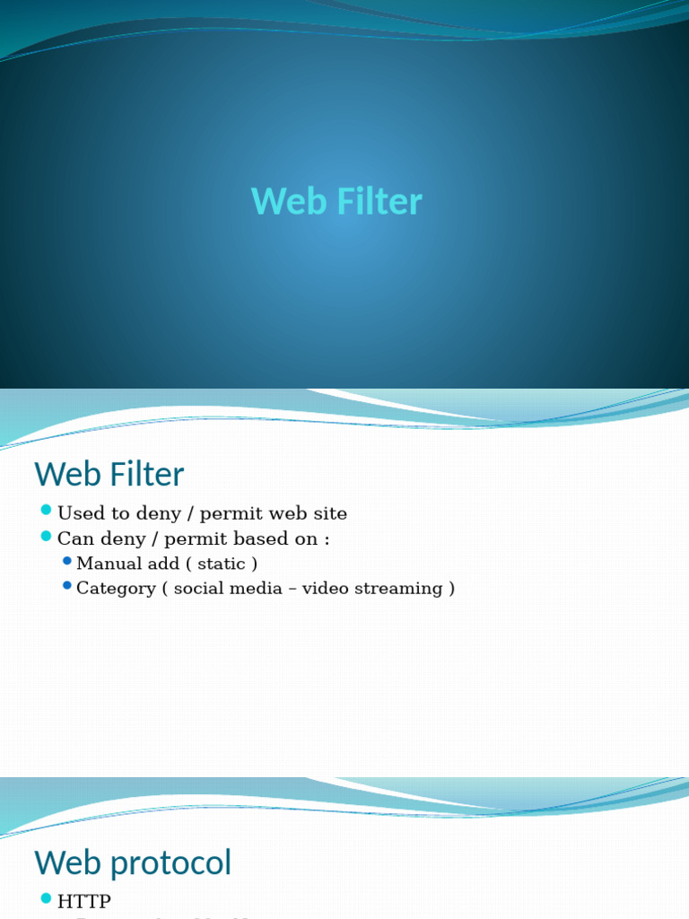 10 Web Filter | PDF