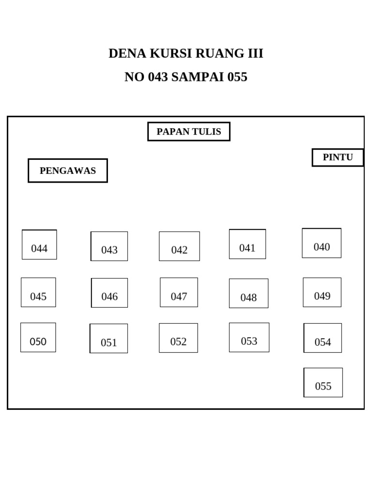 Dena Kursi Ruang III | PDF