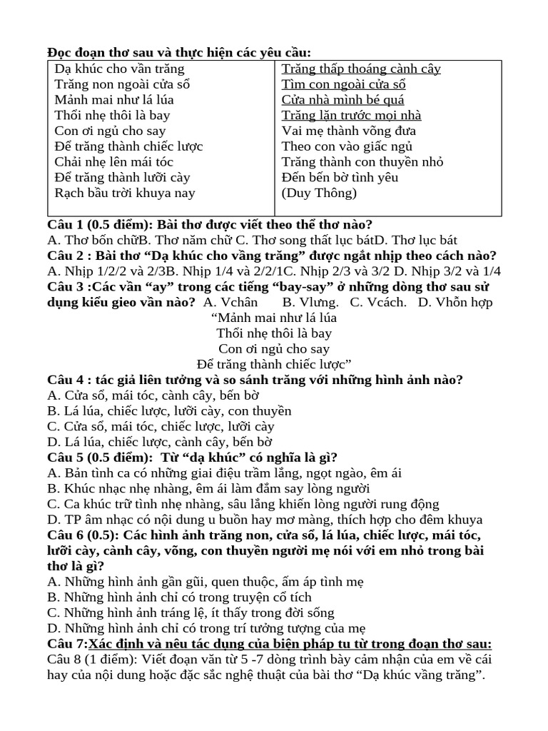 Văn GHKI - Đề 1 | PDF