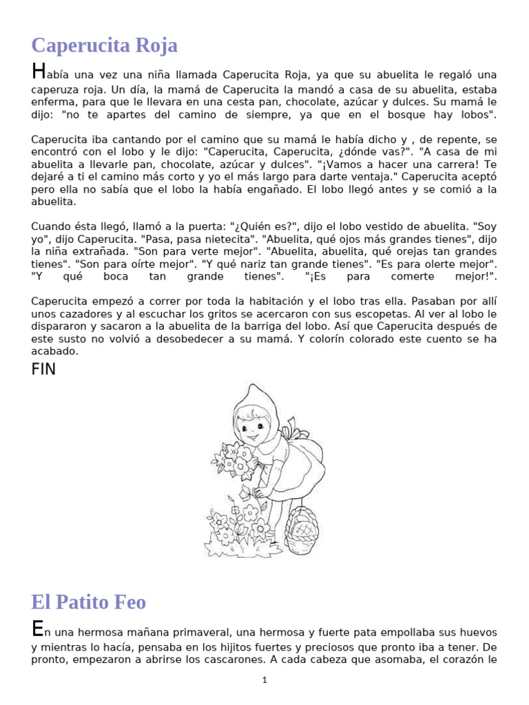 40 Cuentos | PDF | Hansel y Gretel | Caperucita Roja