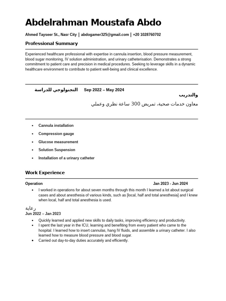 CV Abdelrahman | PDF
