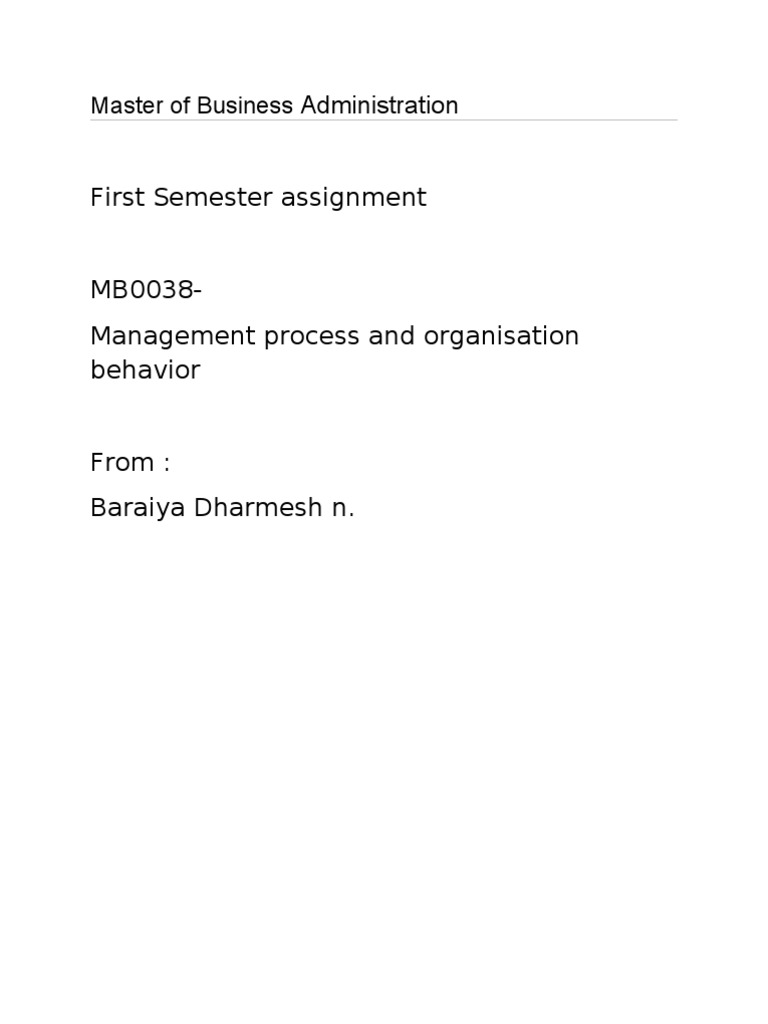 Master of Business Administration | PDF