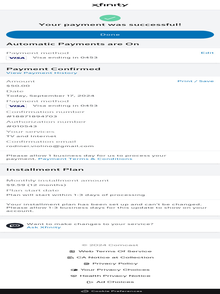Xfinity Bill Pay | PDF