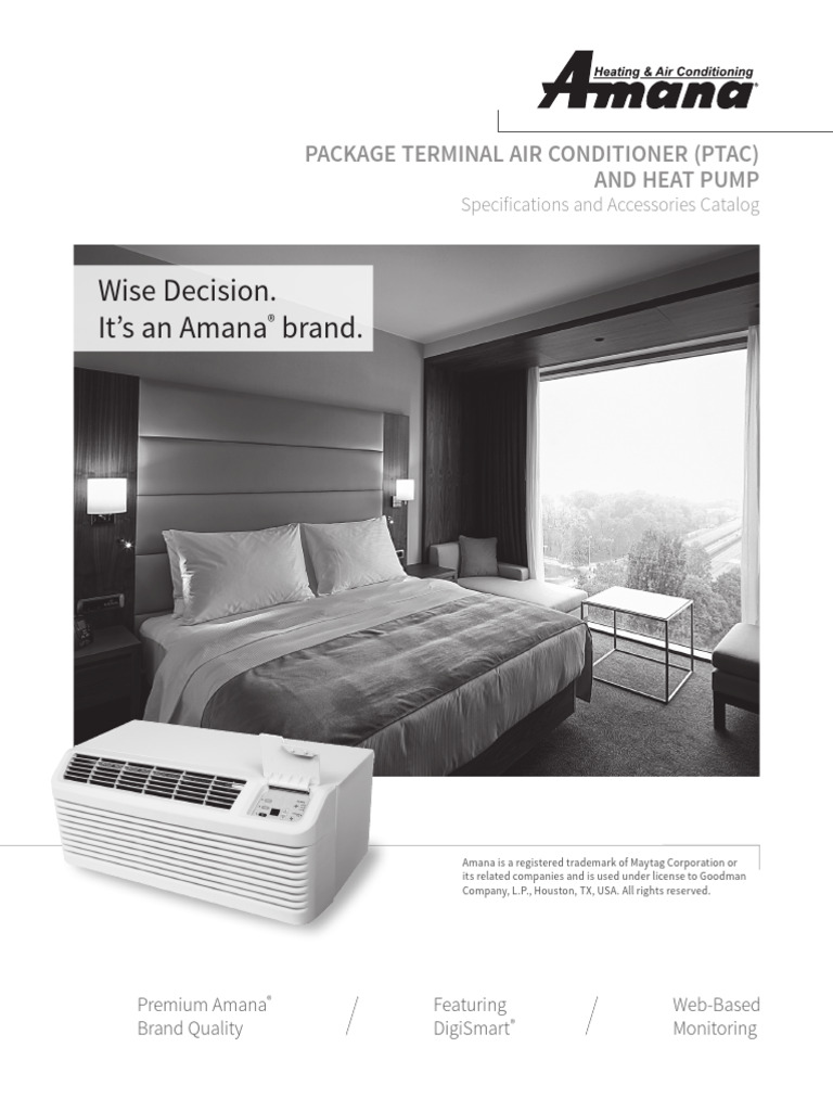 PTAC - Amana | PDF | Thermostat | Air Conditioning