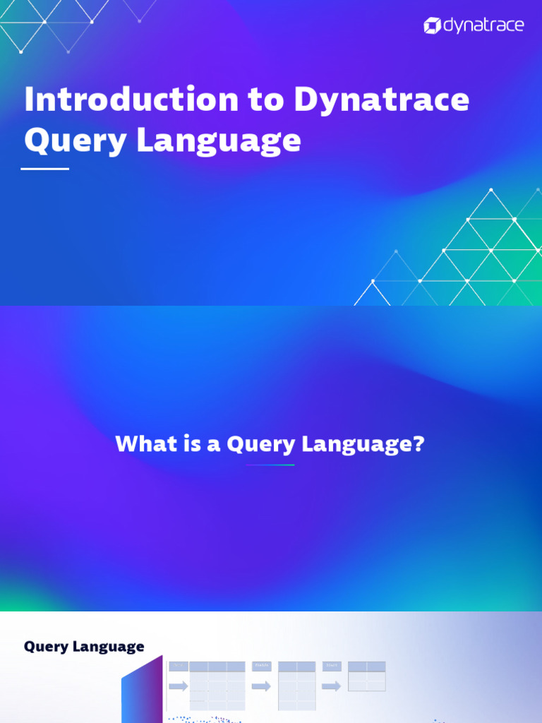 GSPDQL100 Introduction To Dynatrace Query Language | PDF | Sql ...