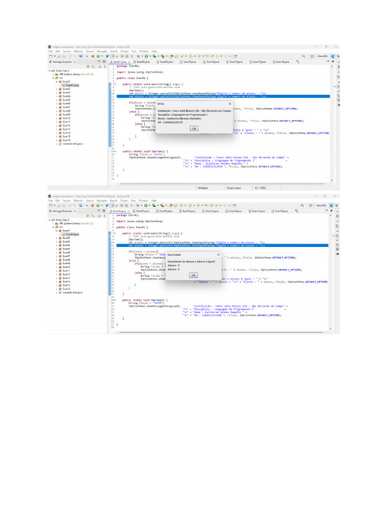 Lista Guilherme Mendes Ramalho Cap 5 | PDF