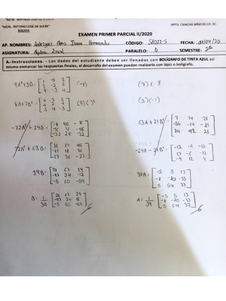 Práctico 2 Álgebra Emi | PDF