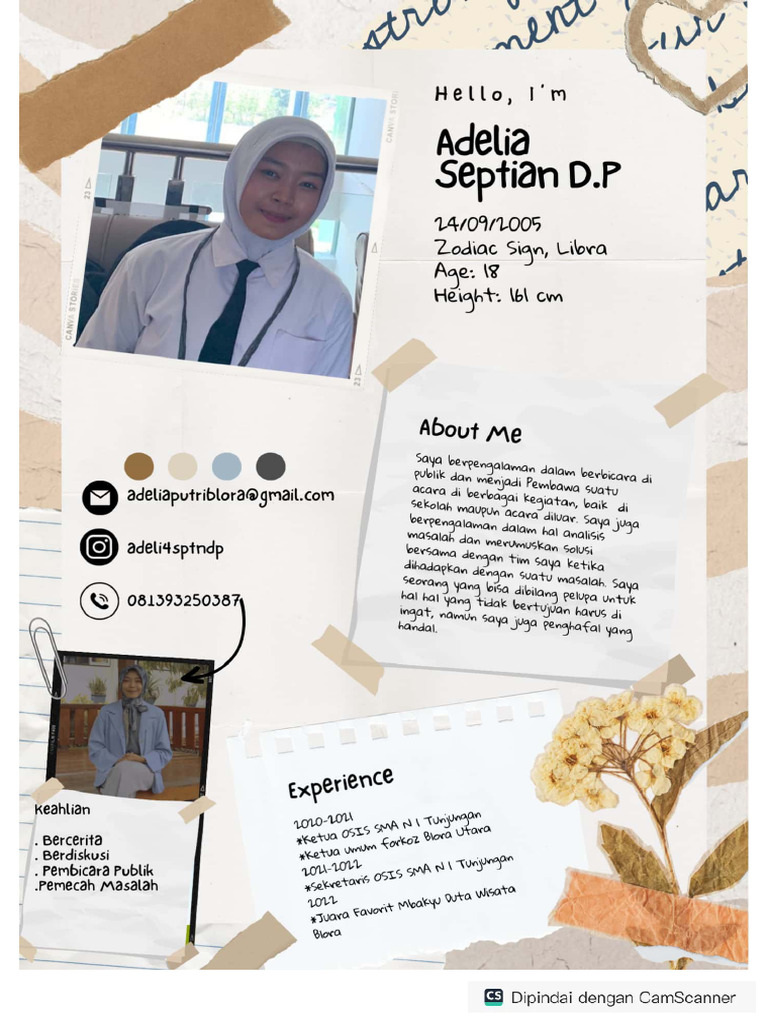 Adelia Septian Dwi Putri - 1a - CV | PDF