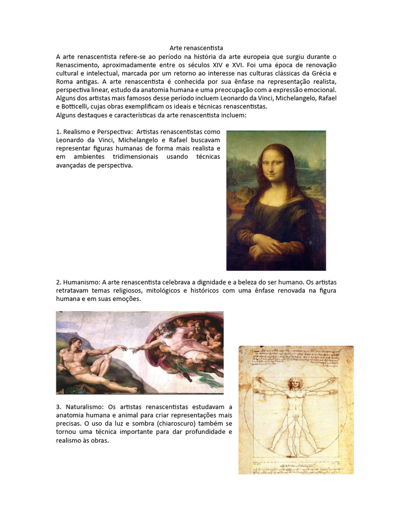 Arte Renascentista | PDF | Clássicos