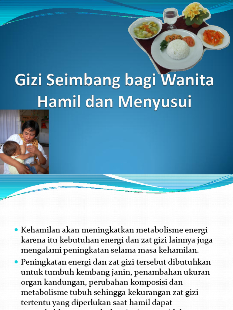 Gizi Seimbang Bagi Wanita Hamil Dan Menyusui | PDF
