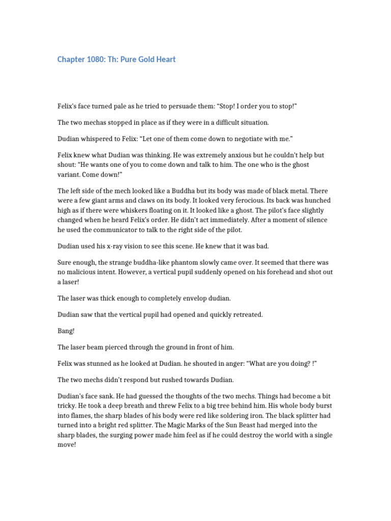 Chapter 1109 - Momentum | PDF | Restaurants | Thorax