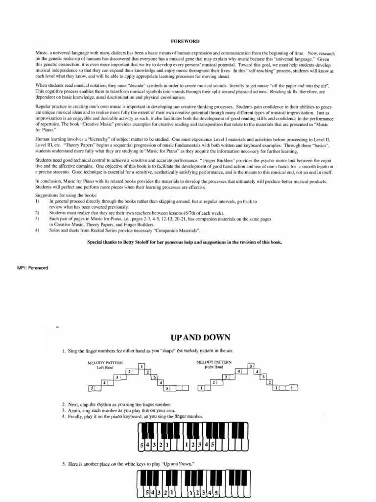 Piano Lesson | PDF