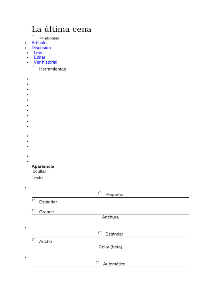 La Última Cena | PDF | Última cena | Contenido del Nuevo Testamento