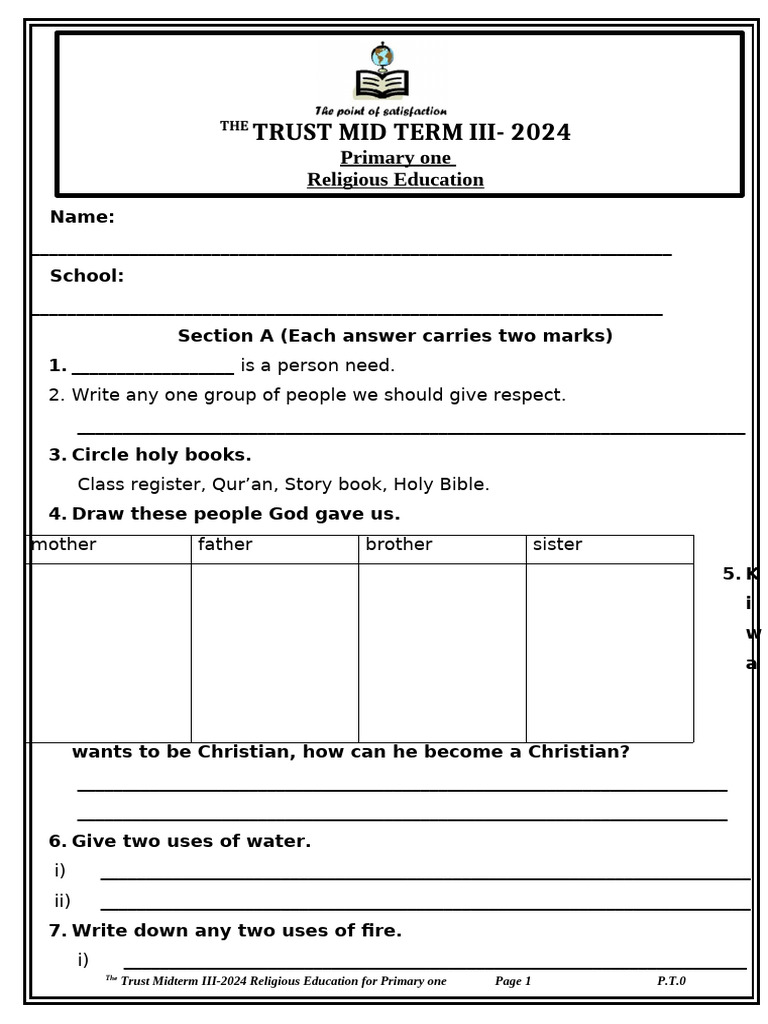 THE RE P.1 Trust End of Term III-2024, RE | PDF | Jesus | Religious Faiths