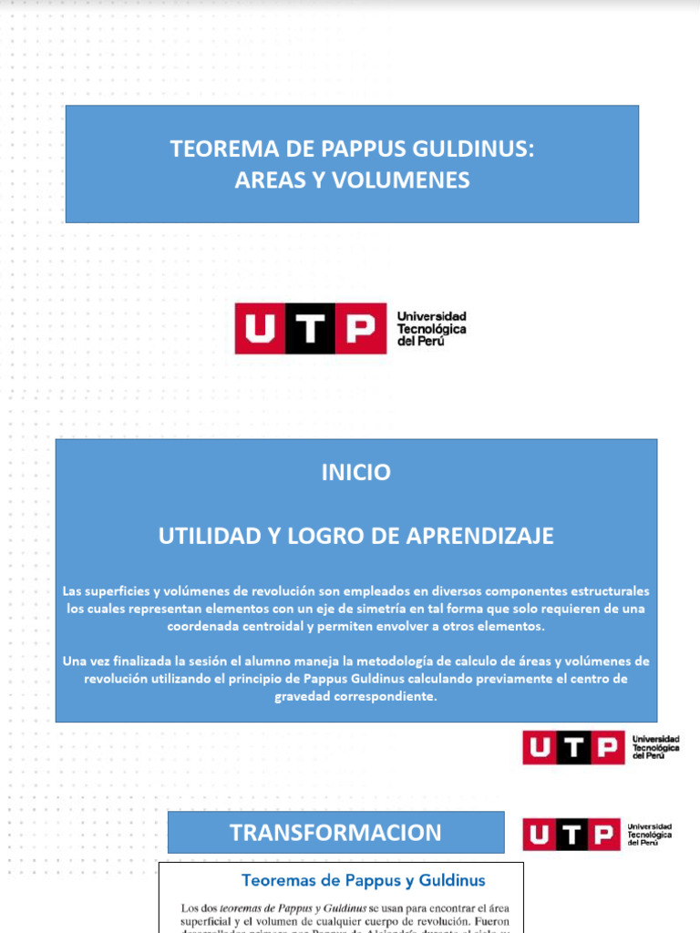 Teorema de Pappus-Guldinus: Áreas y Volúmenes | PDF | Ciencia y matemáticas