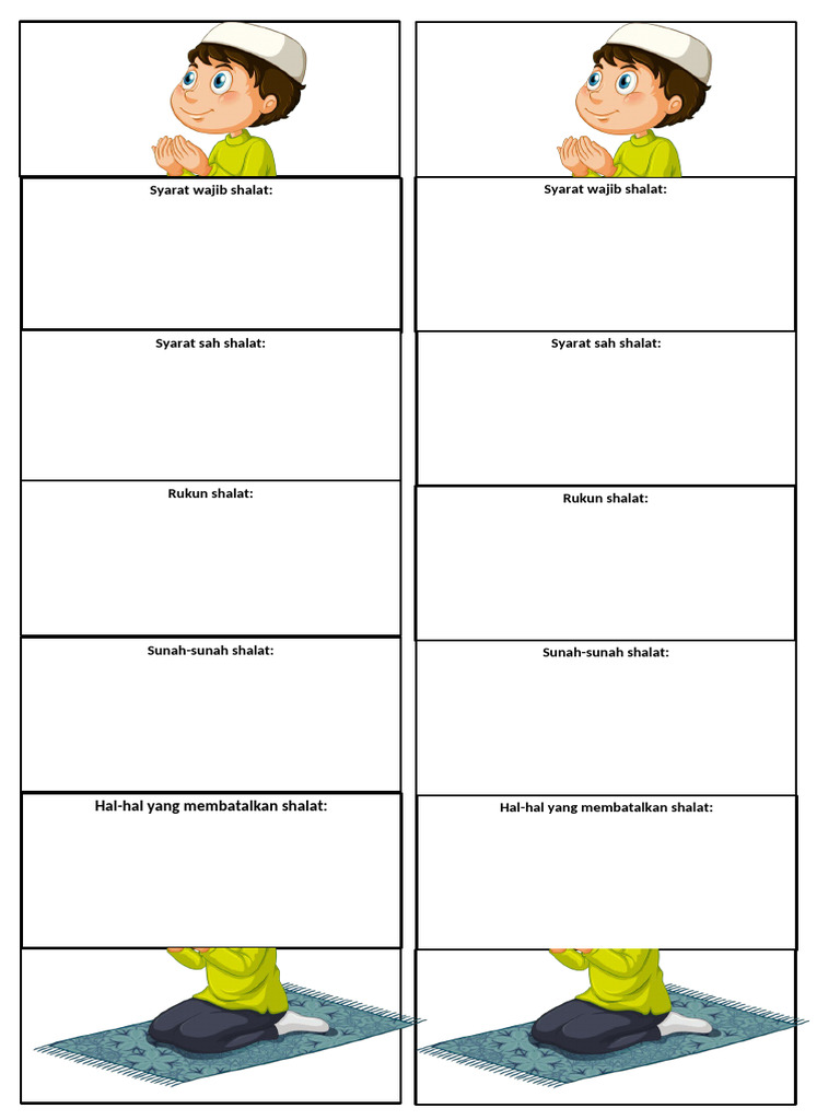 LKPD Kelas 2 Shalat | PDF