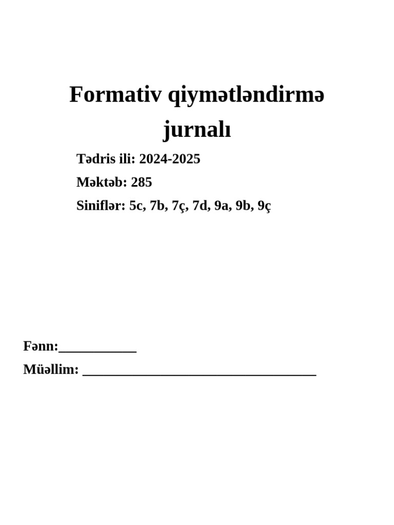 Formativ Jurnal | PDF