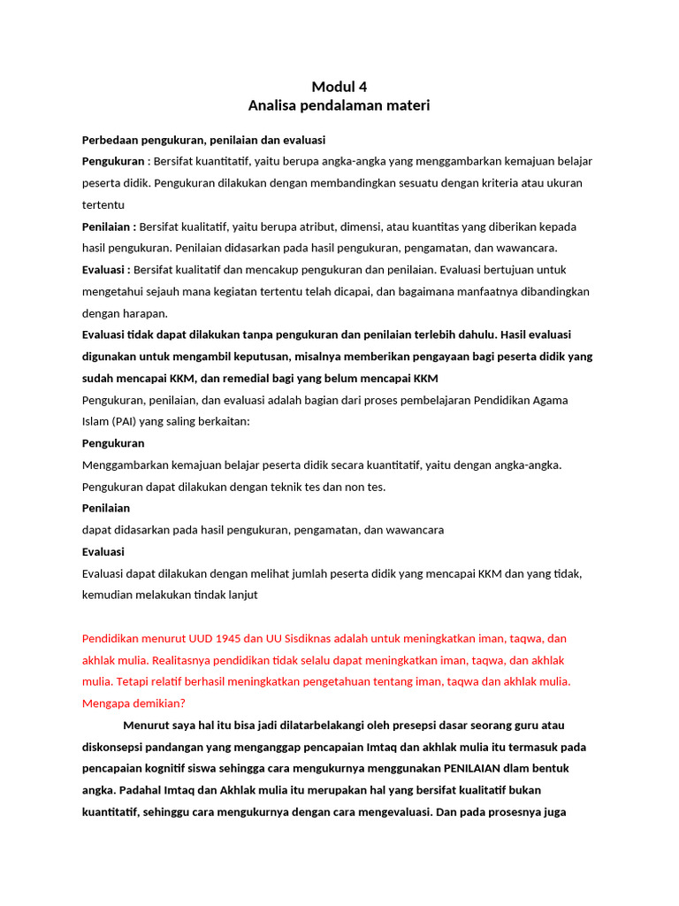 Analisis Modul 4 | PDF | Kesehatan Holistik