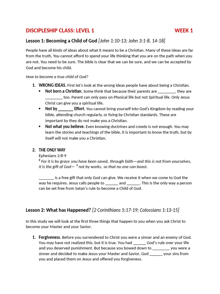 New Believers' Guide | PDF | Jesus | Disciple (Christianity)