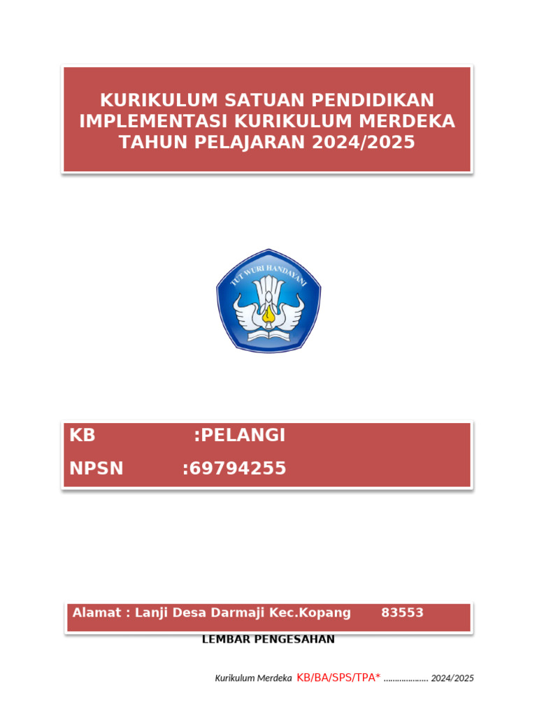 Draf KSP Paud | PDF