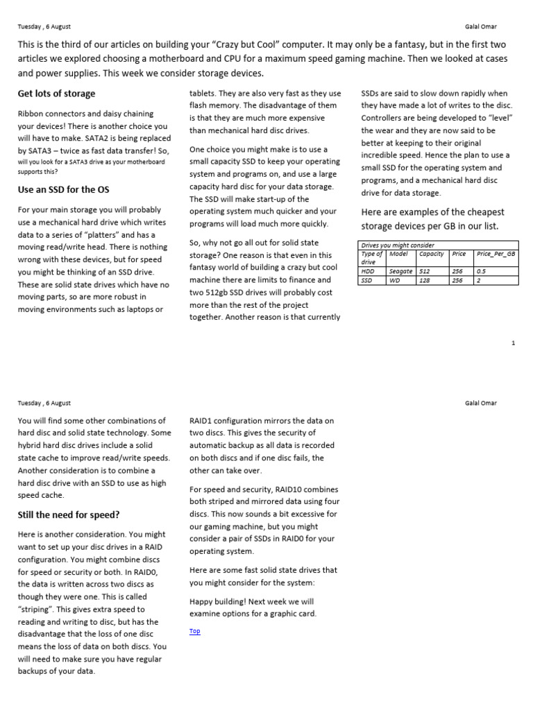 word task 2 ict | PDF | Solid State Drive | Hard Disk Drive