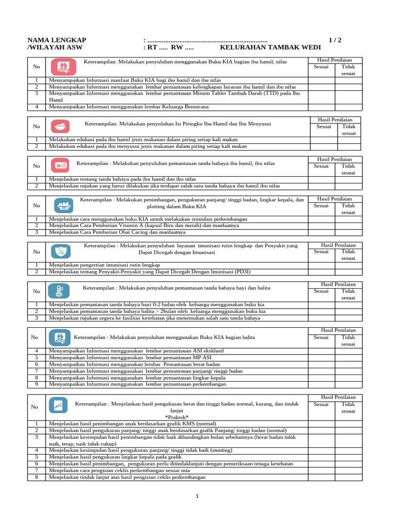 Ceklist Jambore KSH 2024 | PDF