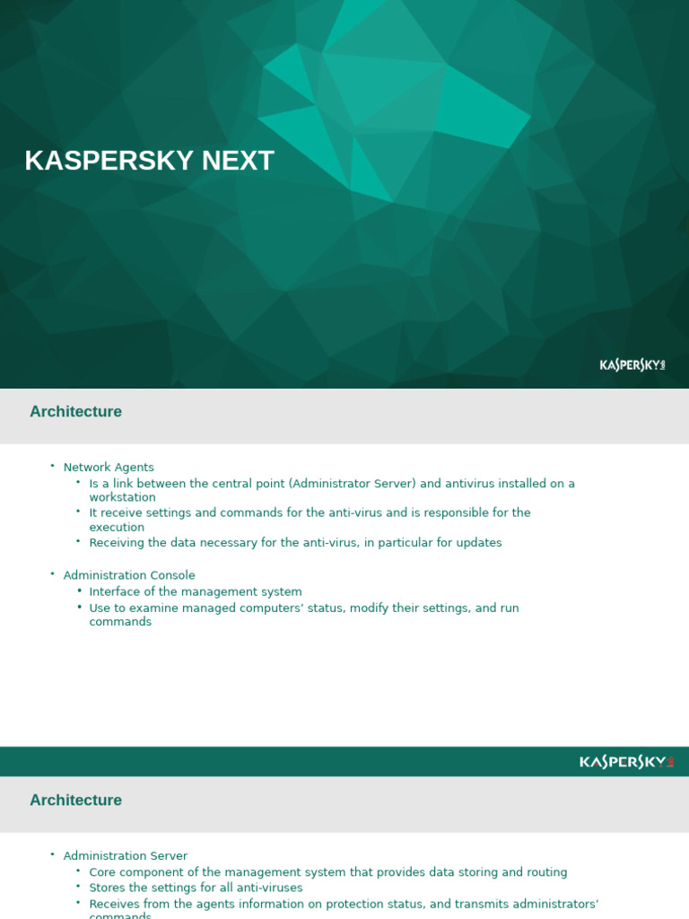 Training Kaspersky Next - 2024-Rizqi | PDF | Postgre Sql | Antivirus Software