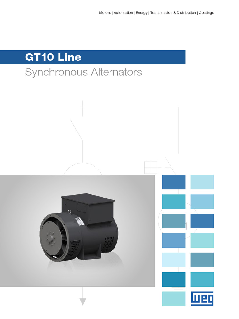 WEG Synchronous Alternators GT 10 Line 50084152 Brochure English DC ...