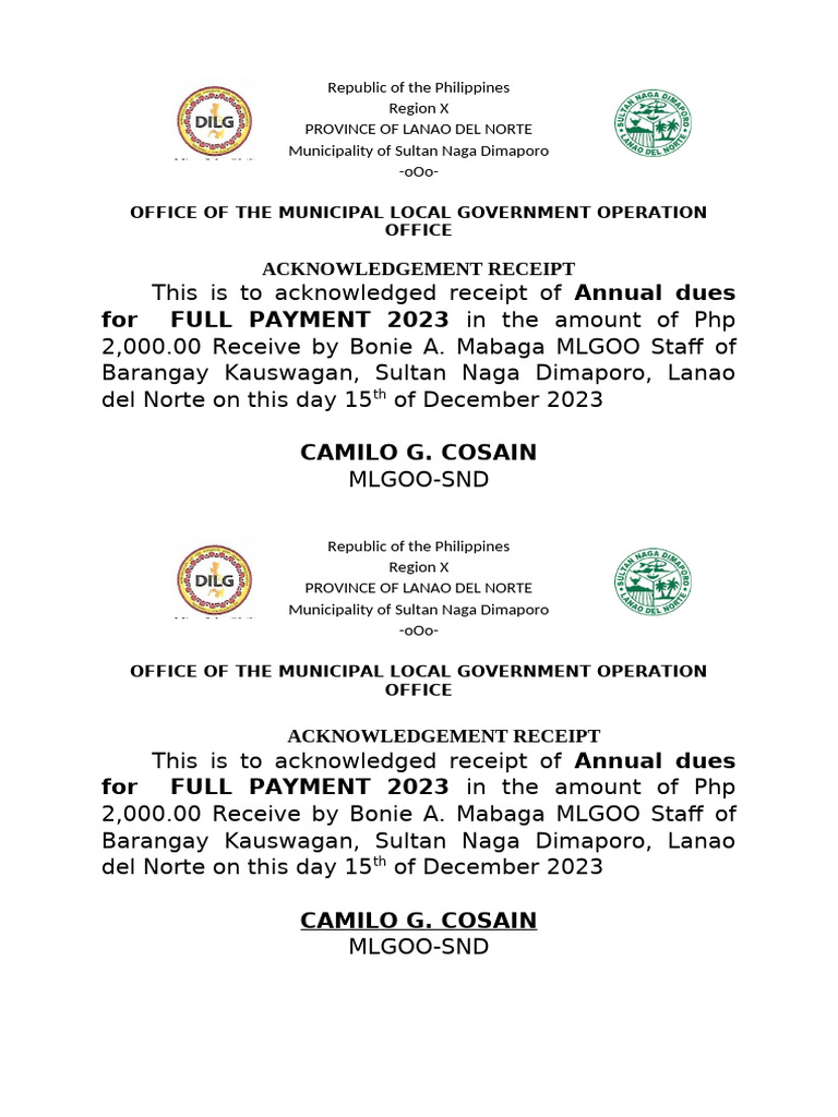 acknowledgement file | PDF | Philippines