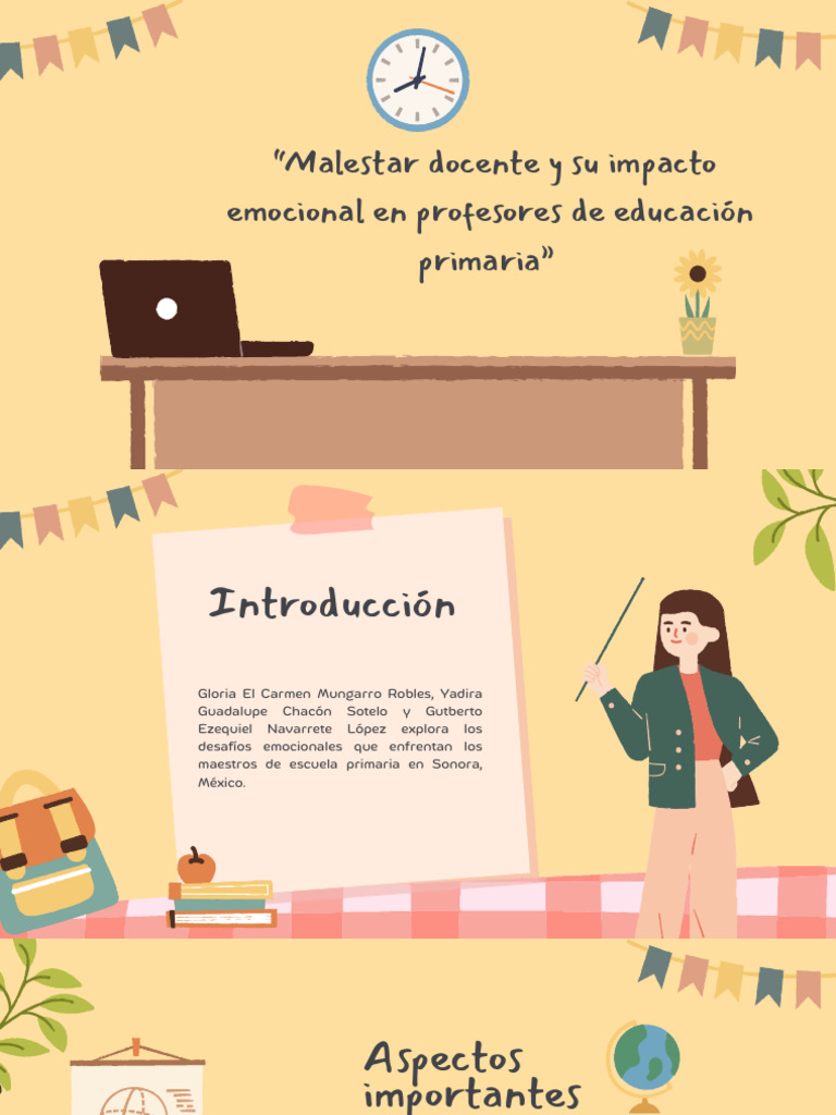 Yellow Colorful Illustrative Meet The Teacher Presentation PDF | PDF