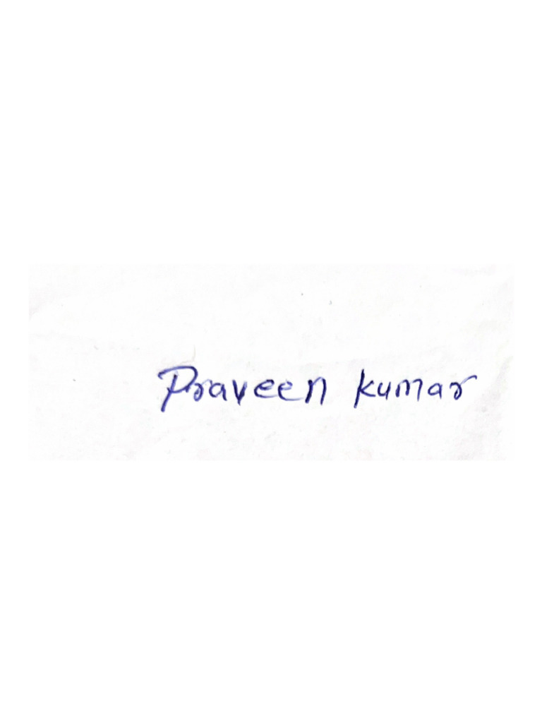 Praveen Kumar | PDF