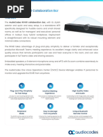 Room Bar Pro Datasheet CM 5892 | PDF