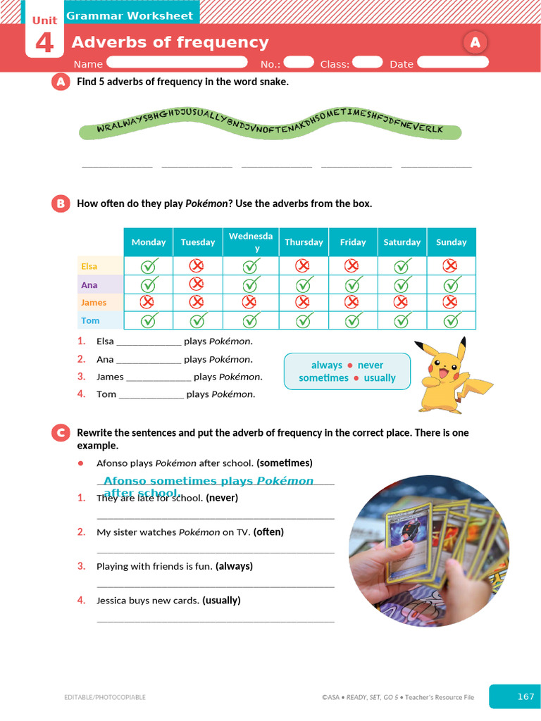 Grammar Worksheets 15A | PDF