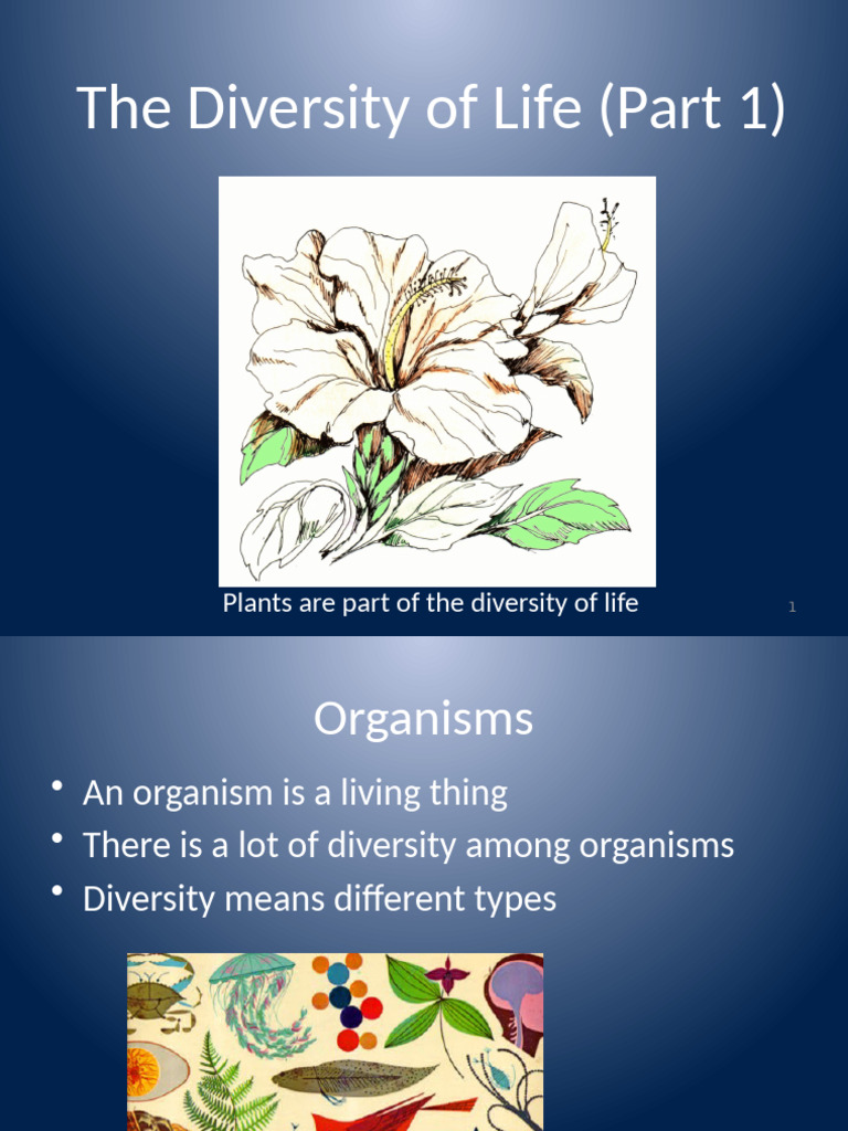 Diversity of Life Part 1 | PDF | Nutrition | Diet & Nutrition