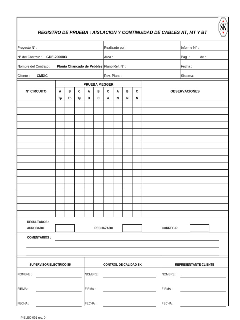 Aislac - Continuida Cables At, MT, BT (Pelec - 051) | PDF