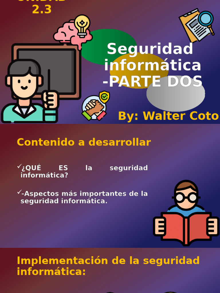Seguridad Informática - Parte Dos | PDF | Informática