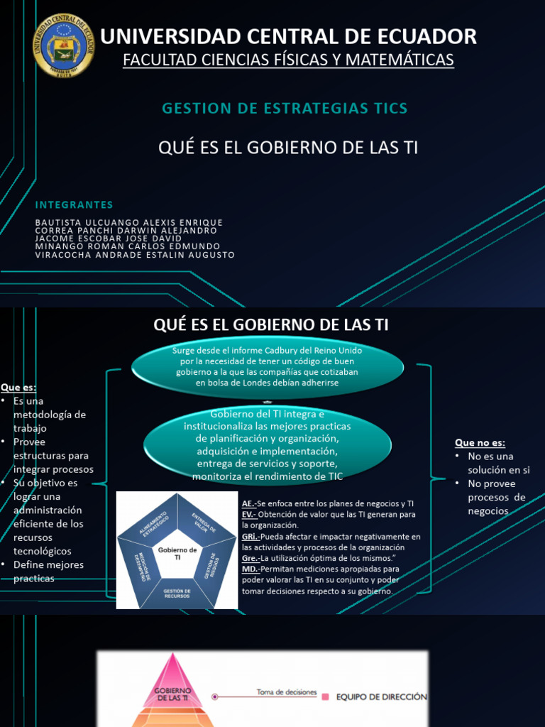 G5 Gobierno Ti | PDF | Tecnología de información y comunicaciones ...