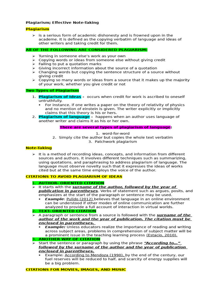 EAPP - Q3 Lesson 2 | PDF | Essays | Plagiarism