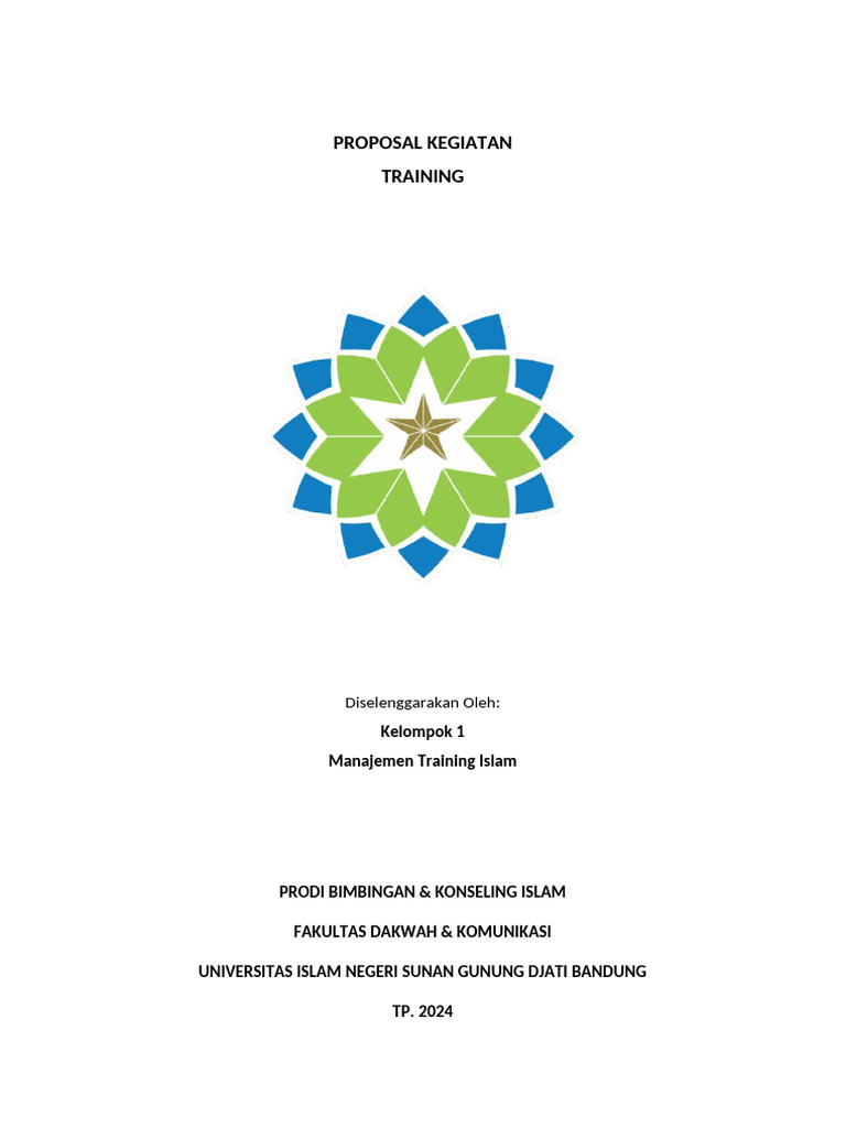 PROPOSAL KEGIATAN TRAINING Prototype | PDF